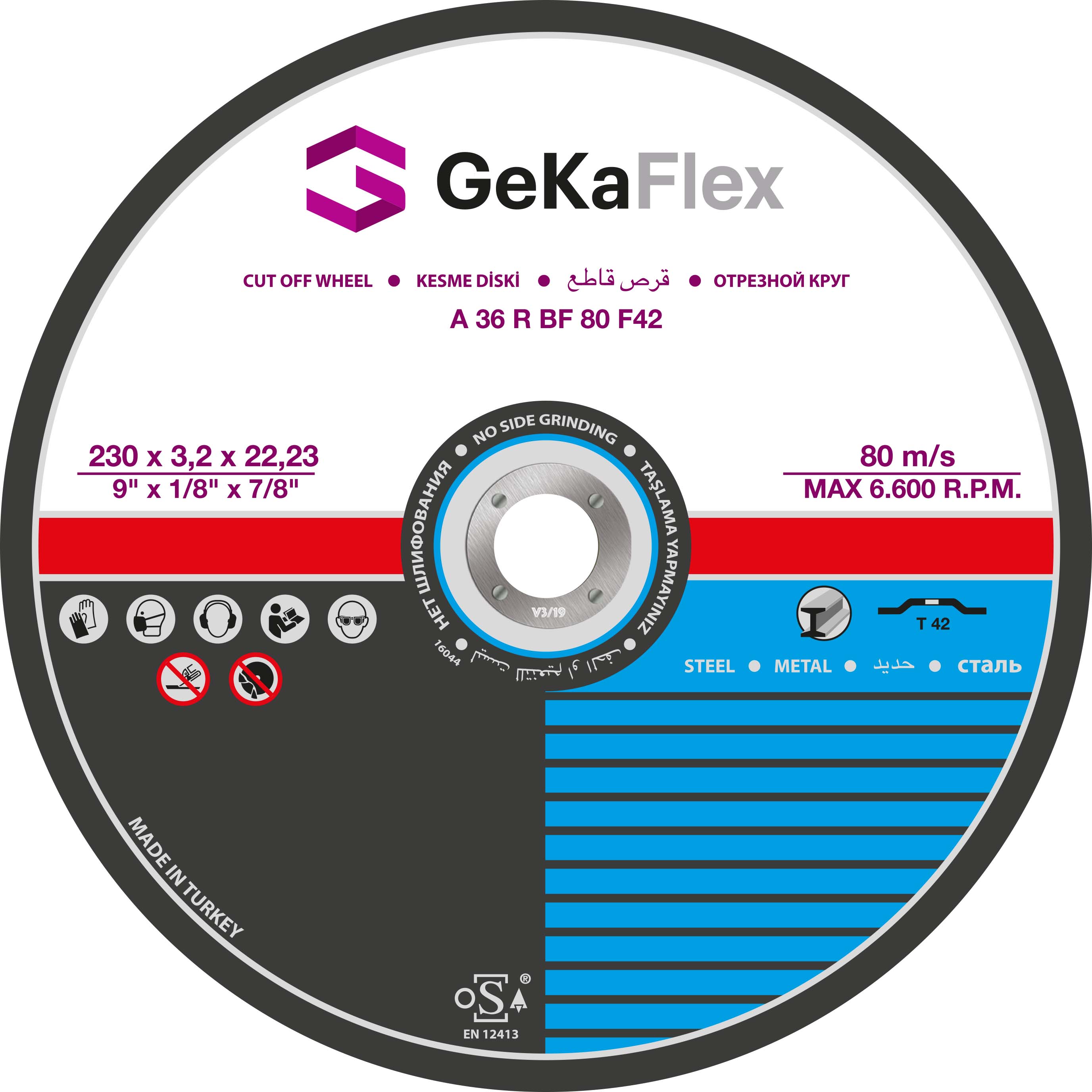 CUT-OFF DISCS FOR STEEL / GEKAFLEX - Gedik Welding